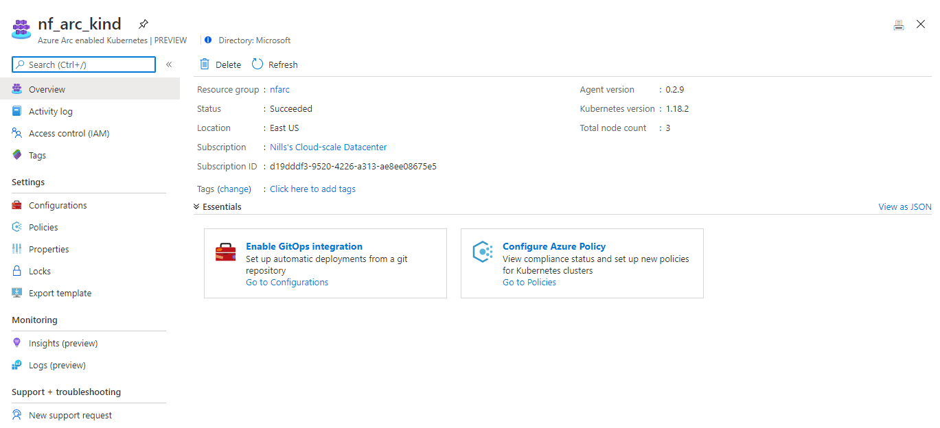Onboarding A Kubernetes Cluster To Azure Arc Nillsf Blog
