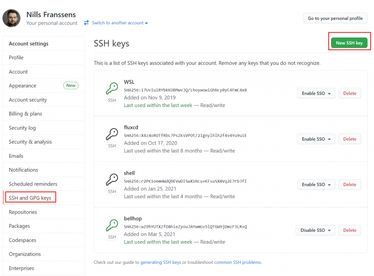 Github Sso Using Password Protected Ssh Keys Nillsf Blog